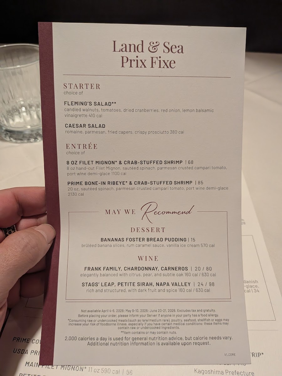 Fleming’S Prime Steakhouse & Wine Bar Menu: Latest Updates, New Dishes ...